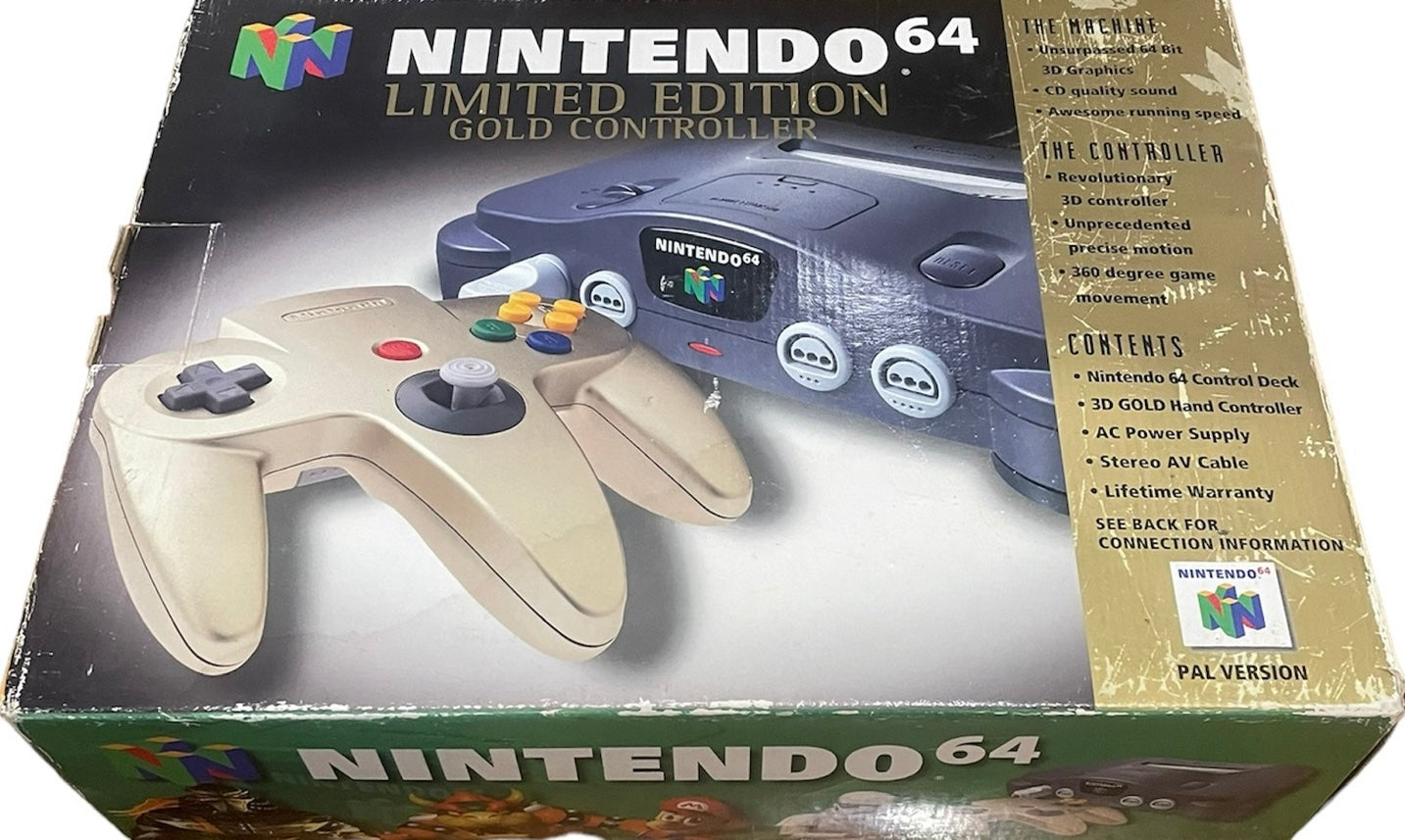 Nintendo 64 Limited Edition Gold Controller Console PAL – Cardcollectors