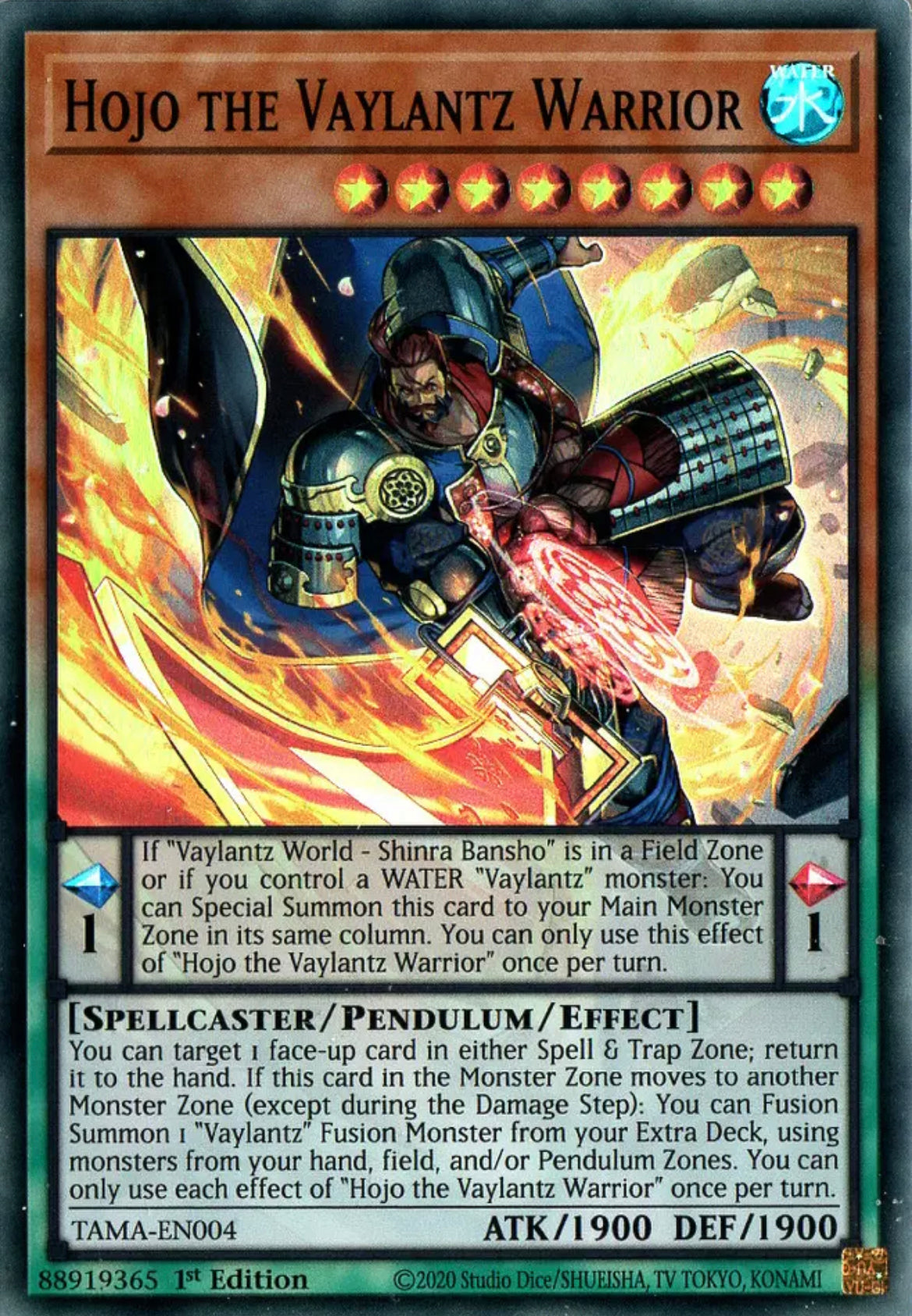 Yu-Gi-Oh! TCG - Hojo the Vaylantz Warrior TAMA-EN004 – Cardcollectors