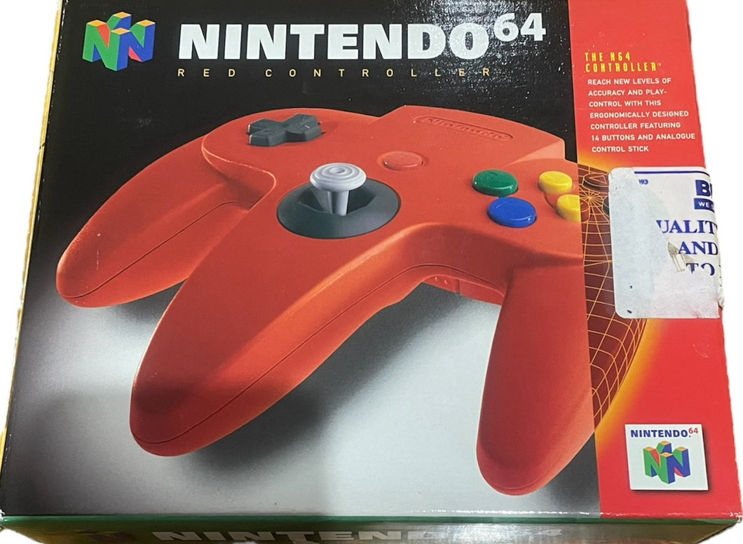 Nintendo 64 Red Controller Boxed PAL – Cardcollectors