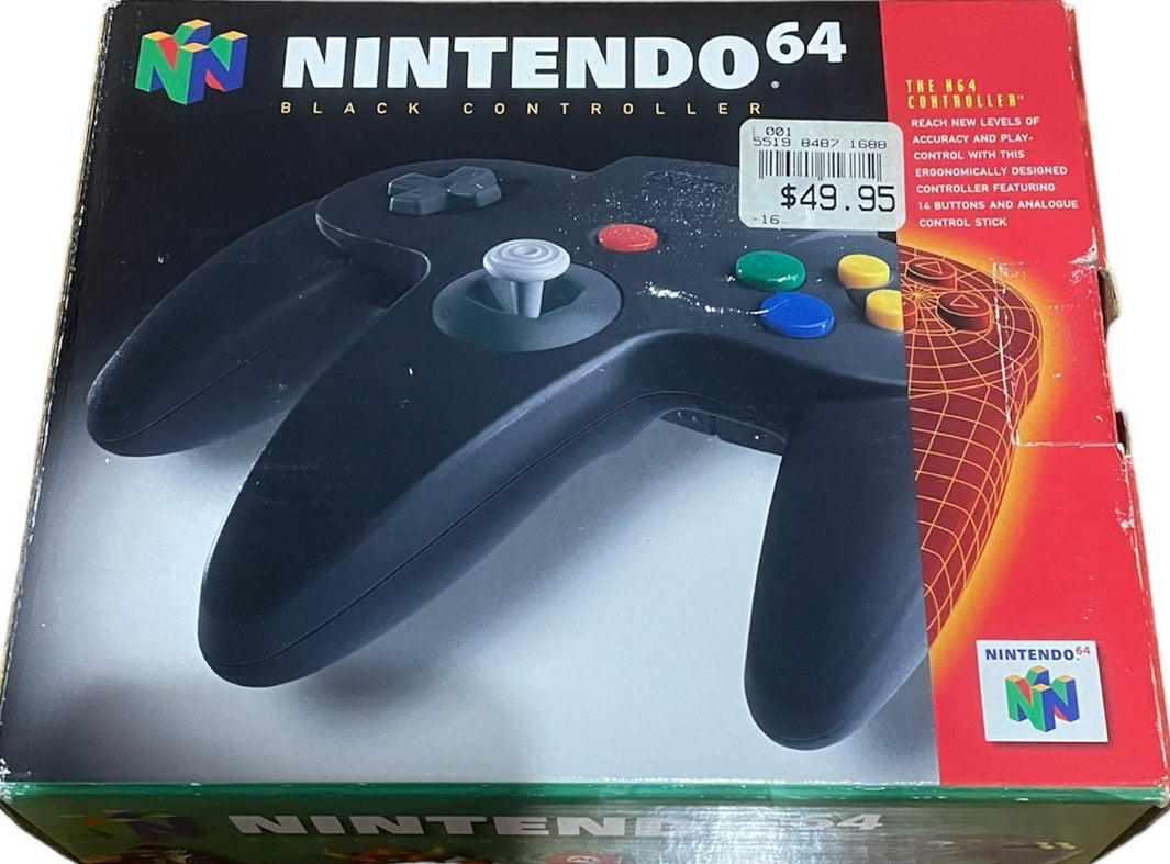 Nintendo 64 Black Controller Boxed PAL – Cardcollectors