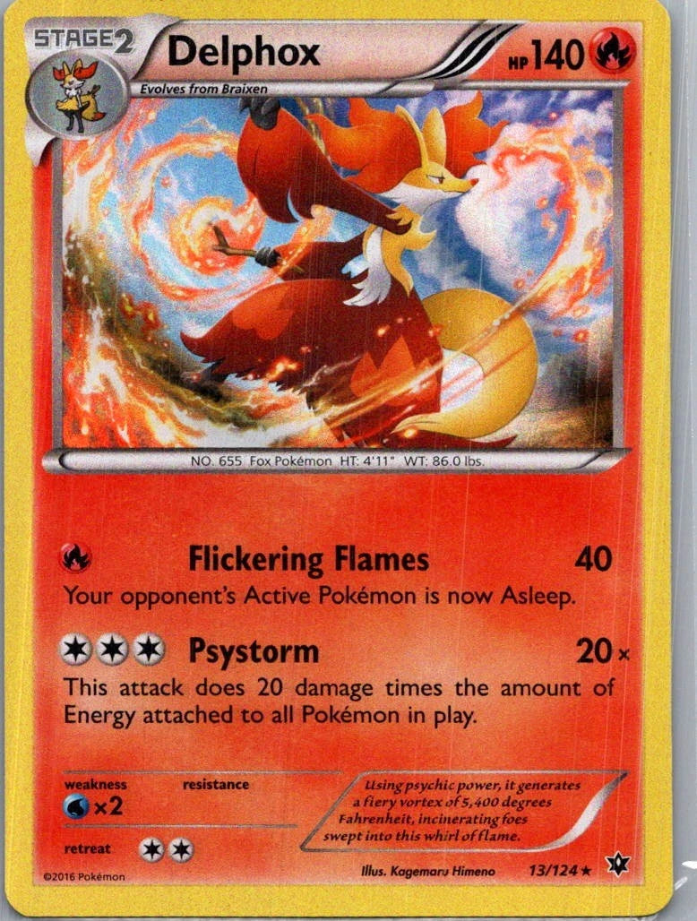 Pokemon TCG - Delphox 13/124 – Cardcollectors