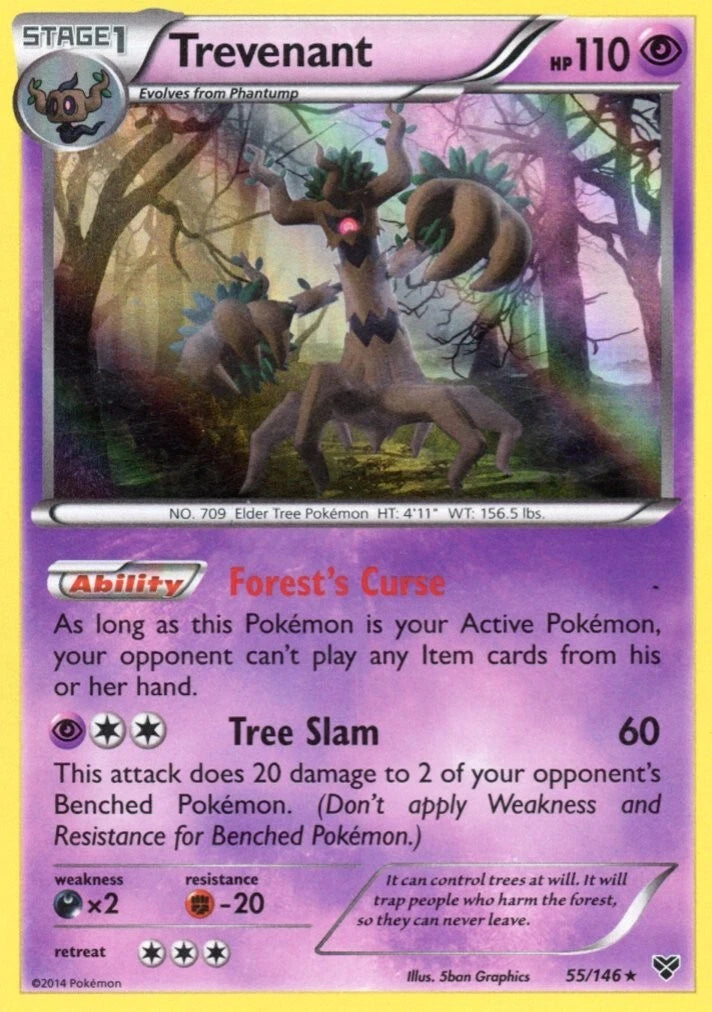 Pokemon TCG - Trevenant #55 – Cardcollectors