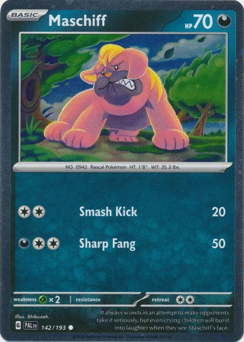 Pokemon TCG - Maschiff #142 – Cardcollectors