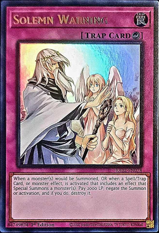 Yu-Gi-Oh! TCG - Solemn Warning RA02-EN078 – Cardcollectors