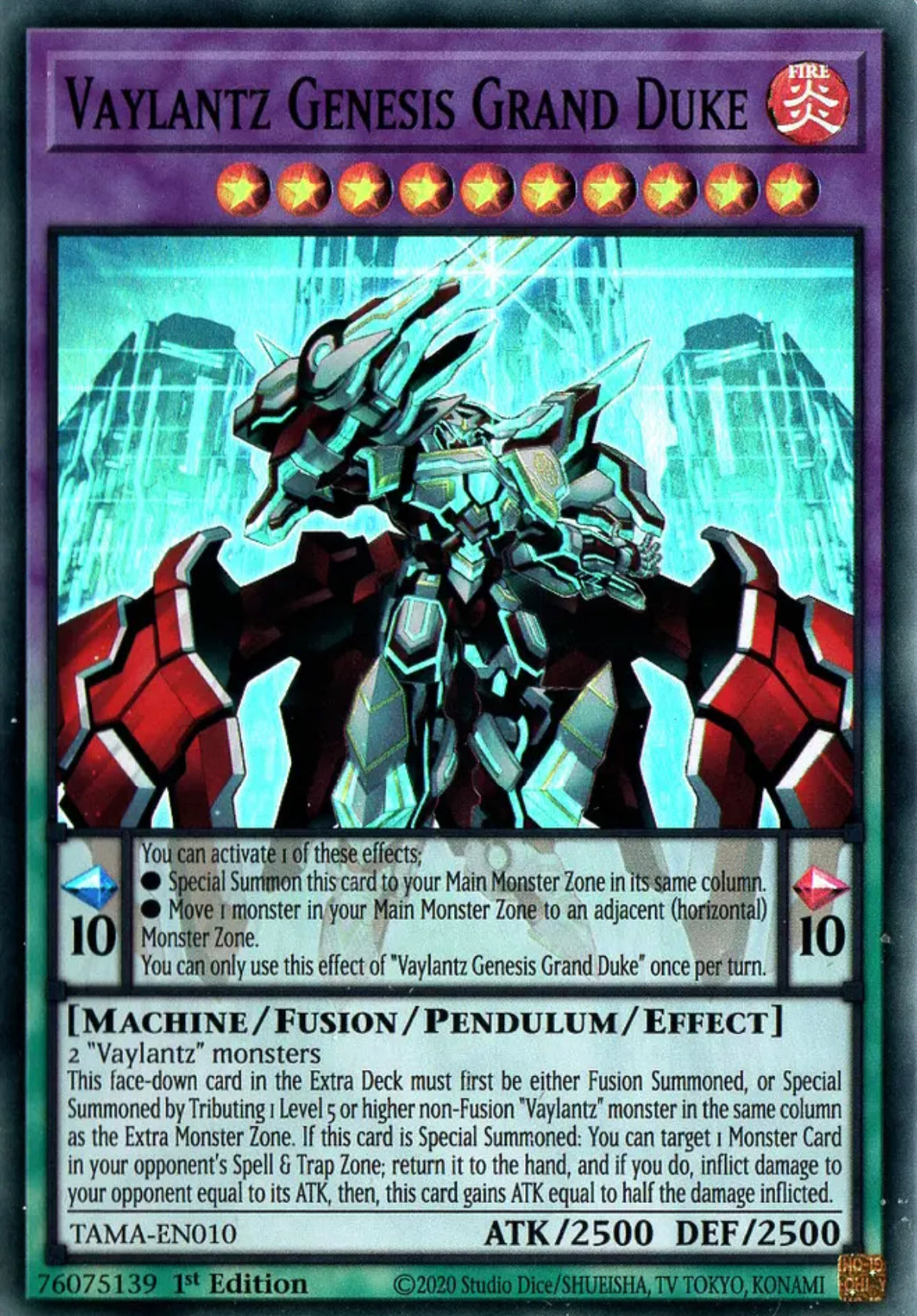 Yu-Gi-Oh! TCG - Vaylantz Genesis Grand Duke TAMA-EN010 – Cardcollectors